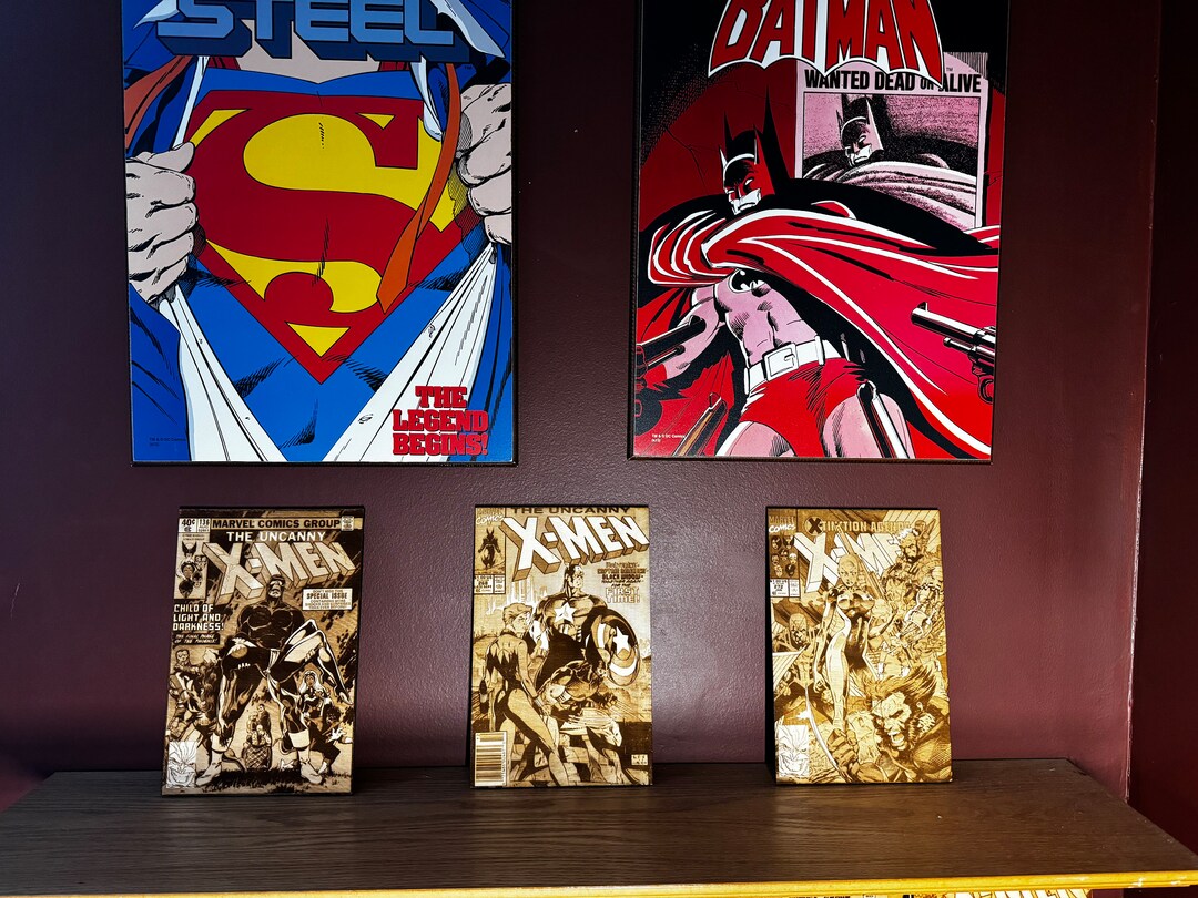 X-men Laser Engraved Comic Book Cover Art - Etsy