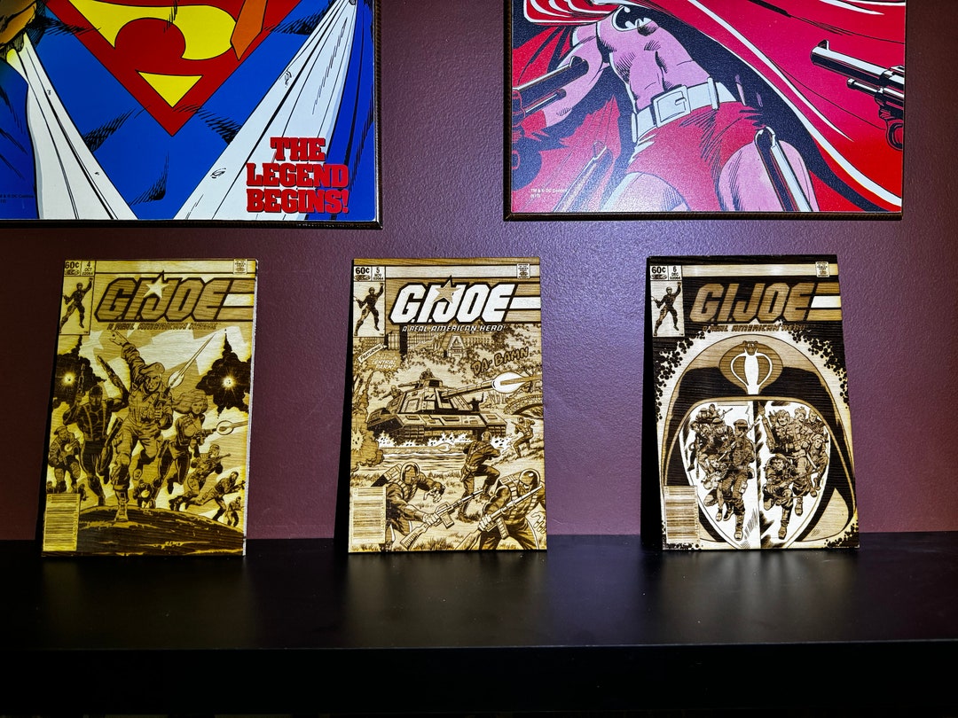 GI JOE Laser Engraved Covers Issues 4-6 - Etsy