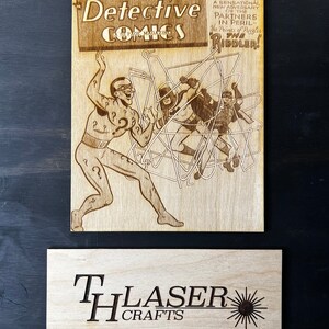Batman Laser Engraved Classic Comic Covers - Etsy