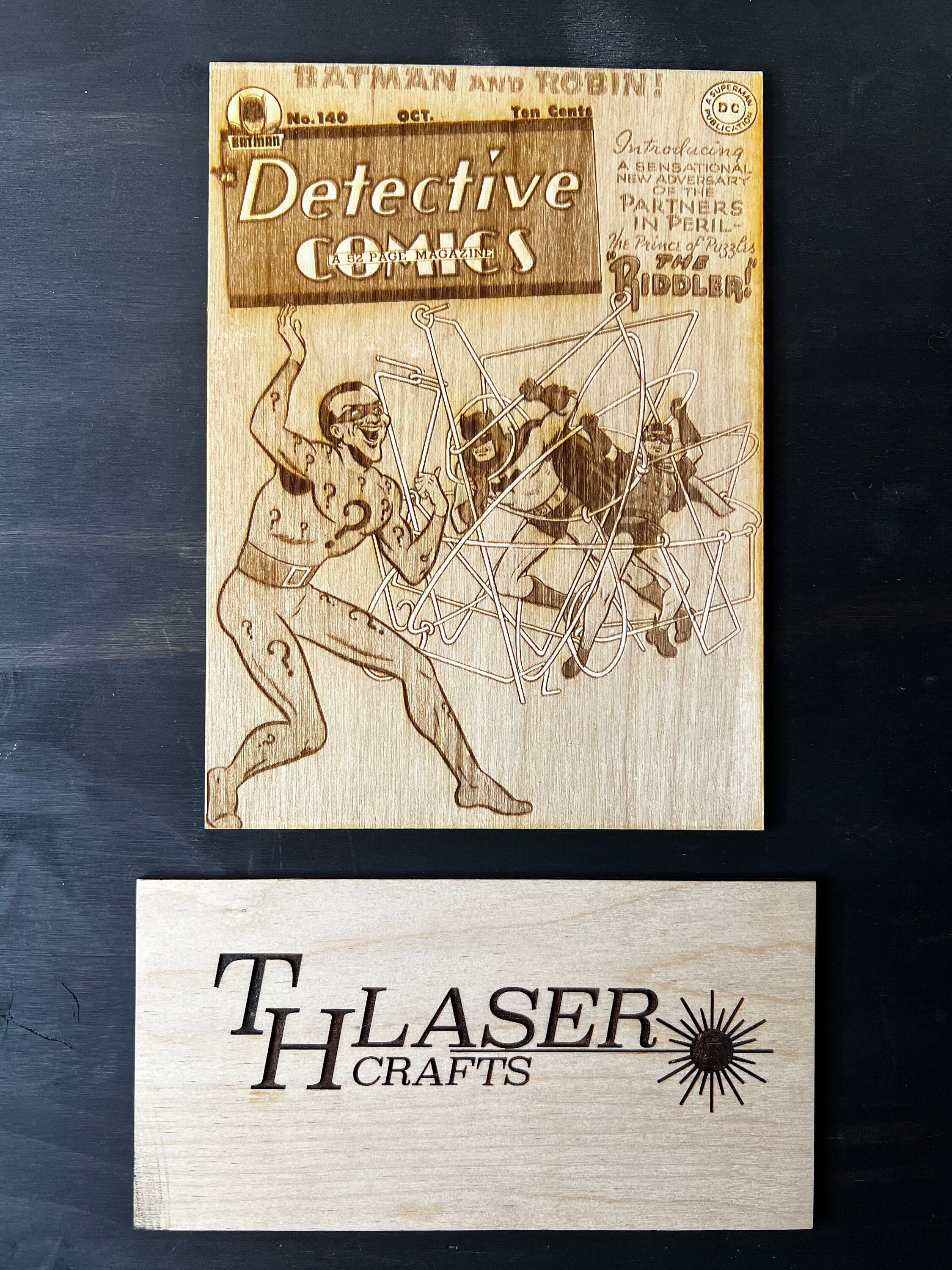 Batman Laser Engraved Classic Comic Covers - Etsy