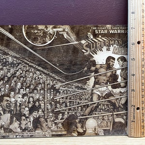 Superman VS Muhammad Ali Cover Art Large 11” X 7.5” Laser Engraved - Etsy