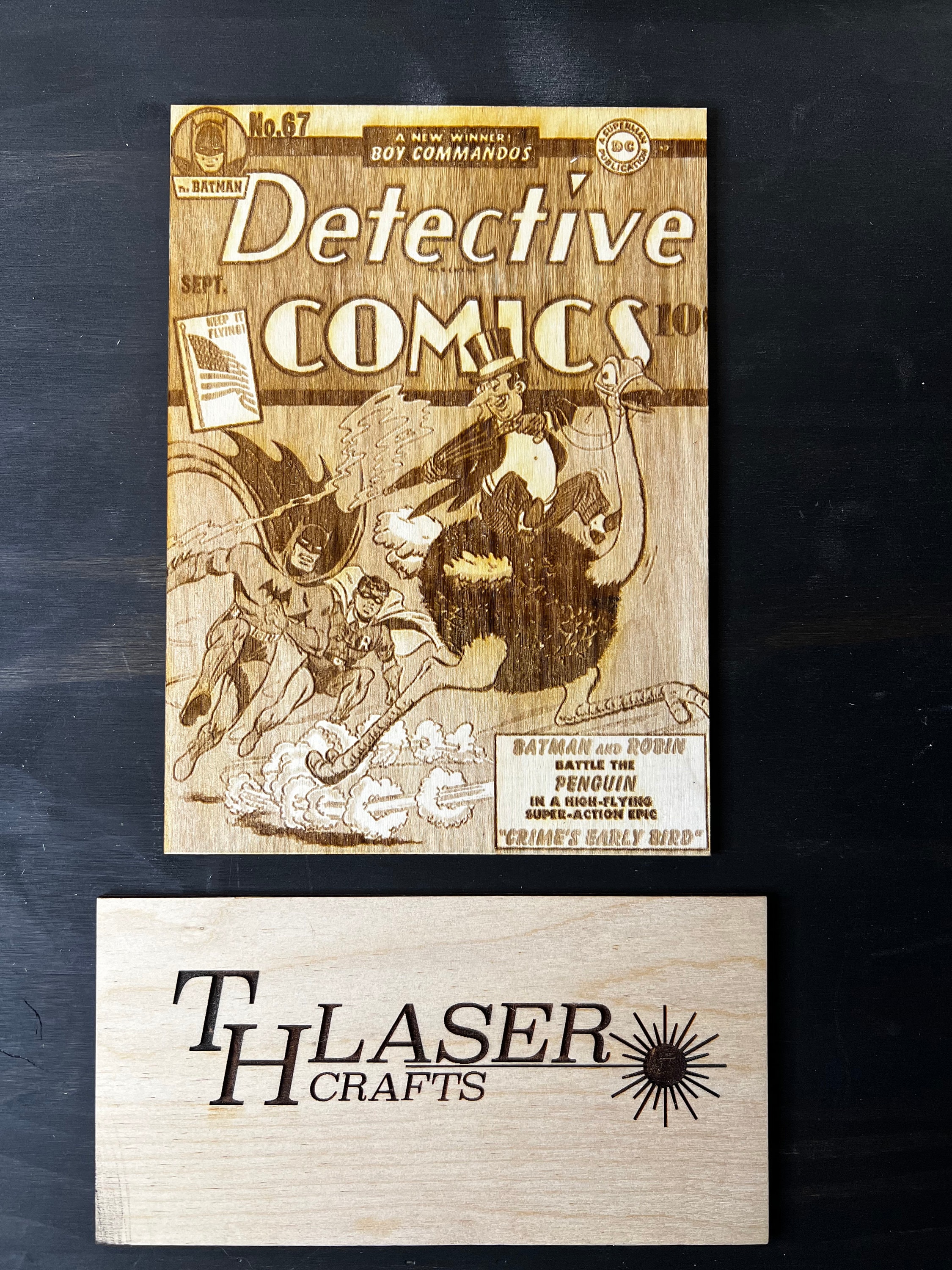 Batman Laser Engraved Classic Comic Covers - Etsy