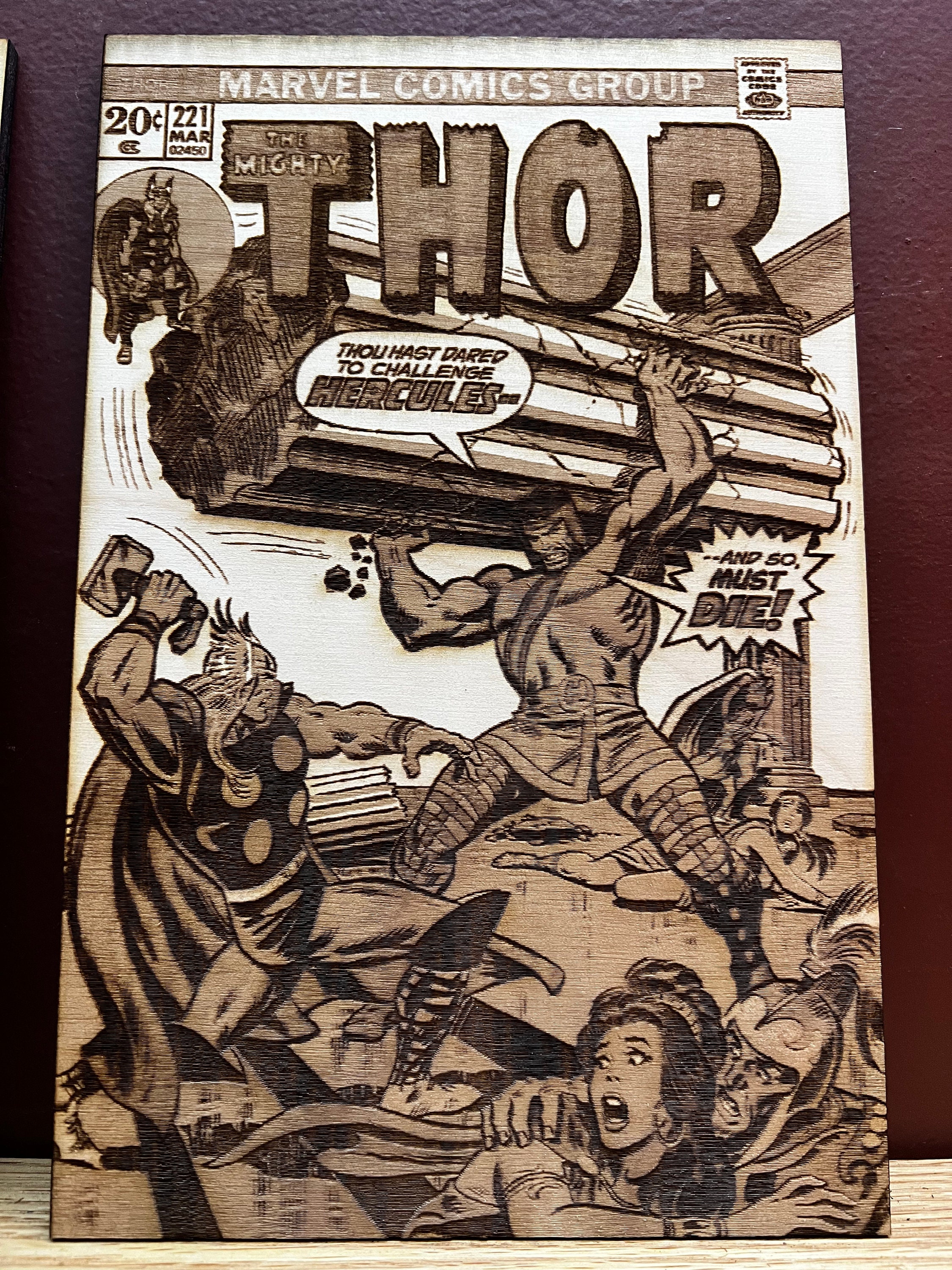 Thor Laser Engraved Comic Book Covers - Etsy