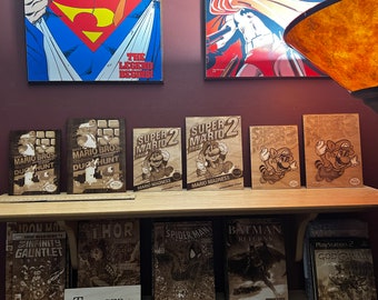 Laser Engraved Super Mario - Etsy