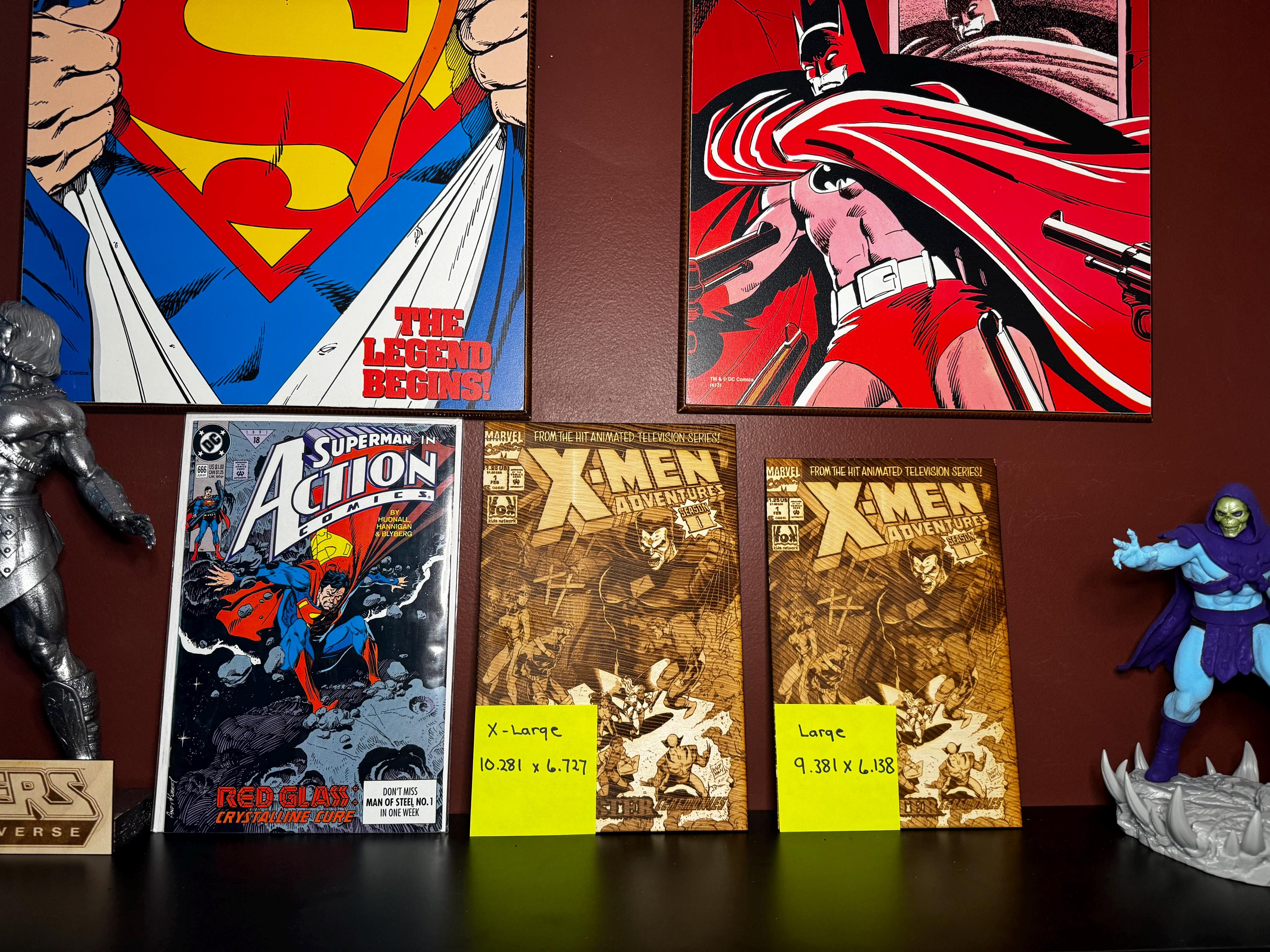 Laser Engraved Wooden Comic Book Covers: Silver Surfer, Hulk, Wolverine ...