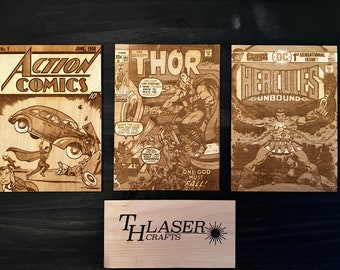 Marvel X-men Laser Engraved Comic Book Cover Art Set of 4 - Etsy
