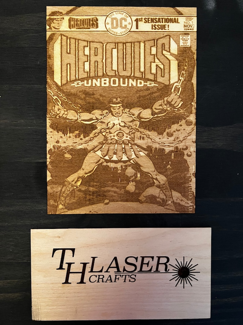 Laser Engraved Comic Book Cover Art - Etsy