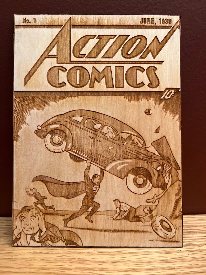 Laser Engraved Comic Book Cover Art - Etsy