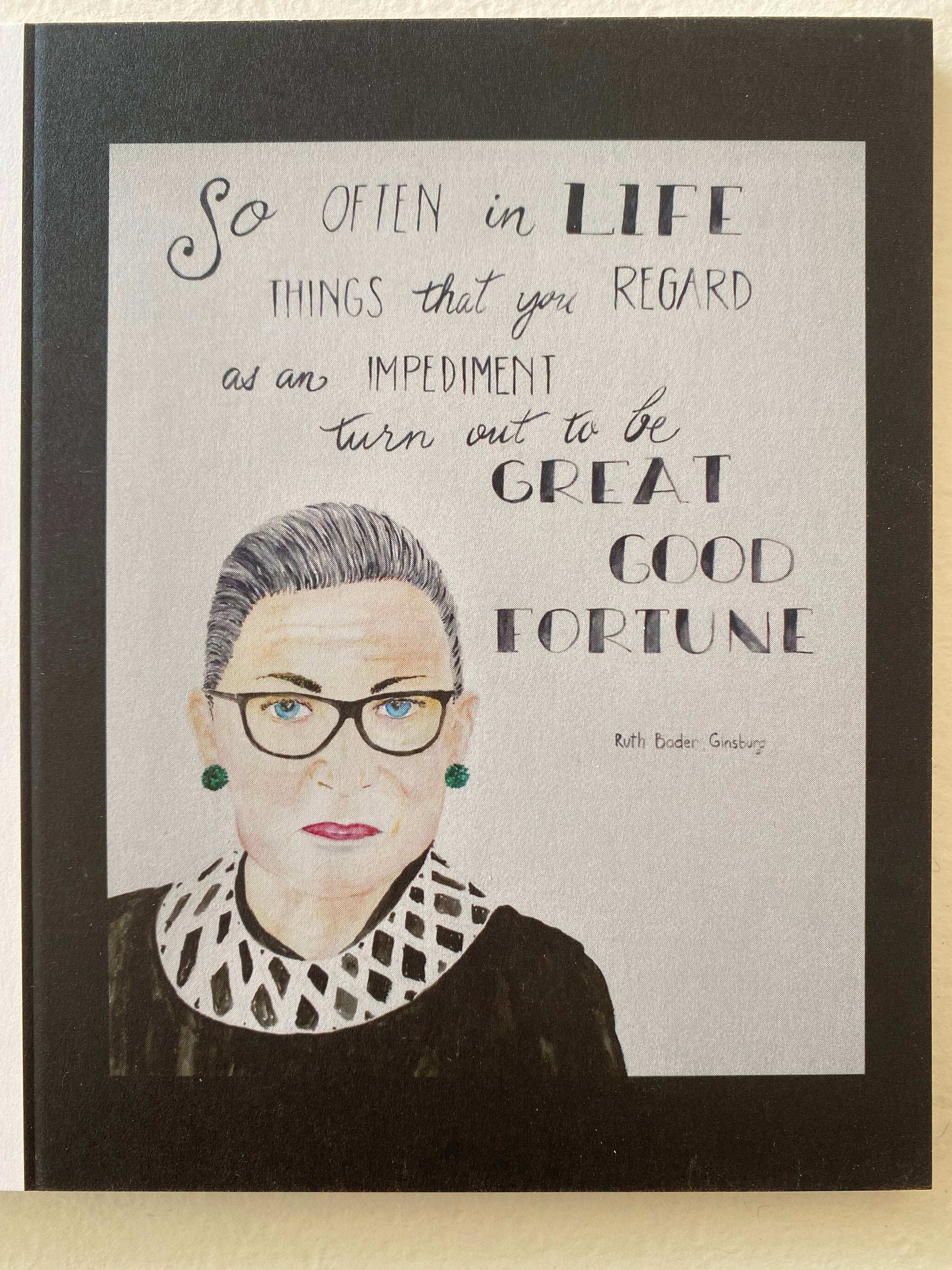 RBG Ruth Bader Ginsburg Quote - Note Card - Etsy