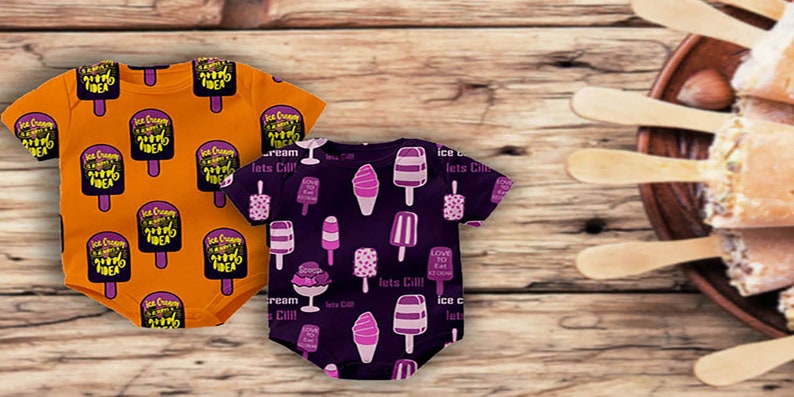 Ice Cream Vector Seamless Pattern, SVG Ice Cream Seamless Pattern ...