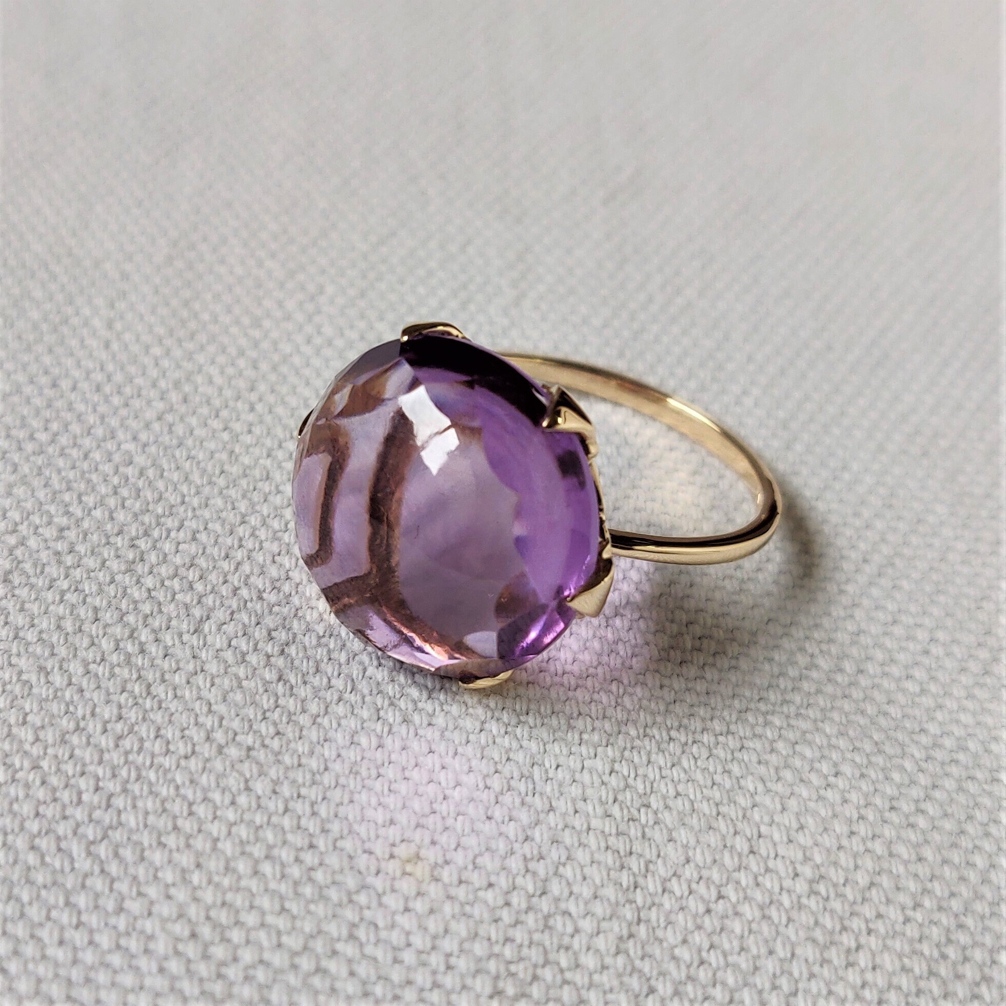 14K Gold Amethyst Ring Bridesmaids' and Alternative - Etsy