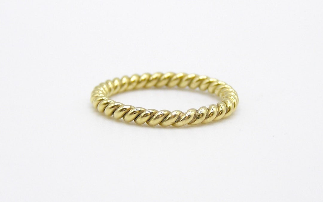 14K Custom Twisted Cable Ring, Custom (yellow Gold, Rose Gold, White ...
