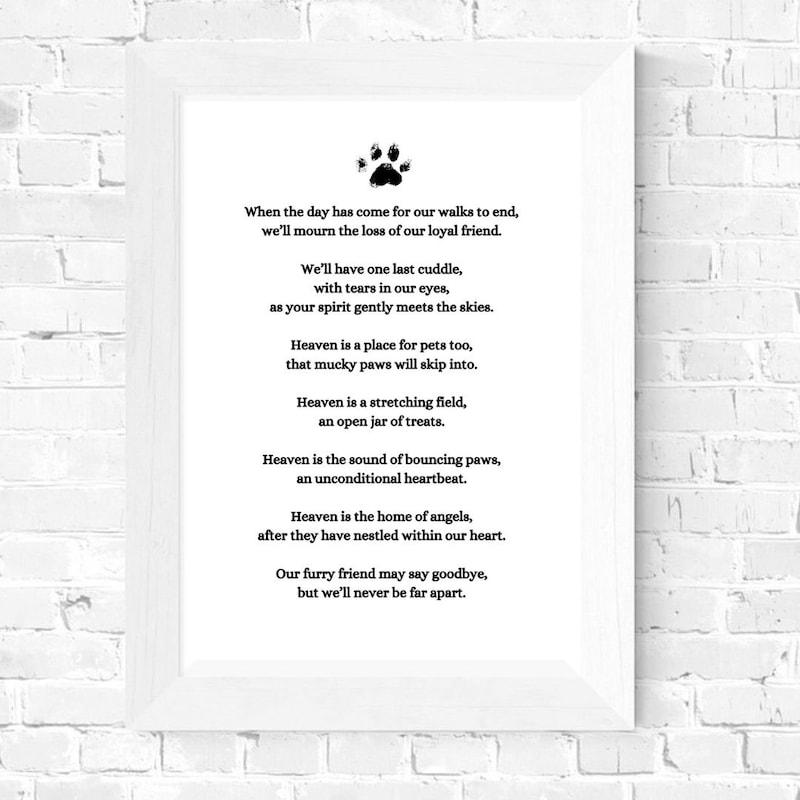 Dog Poem - Etsy