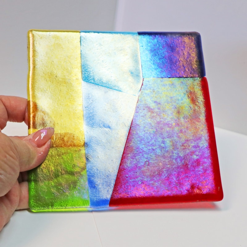 Fused Glass Trivet - Etsy