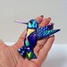 Hummingbird, Fused Glass Hummingbird, Hummingbird Gift, Hummingbird ...