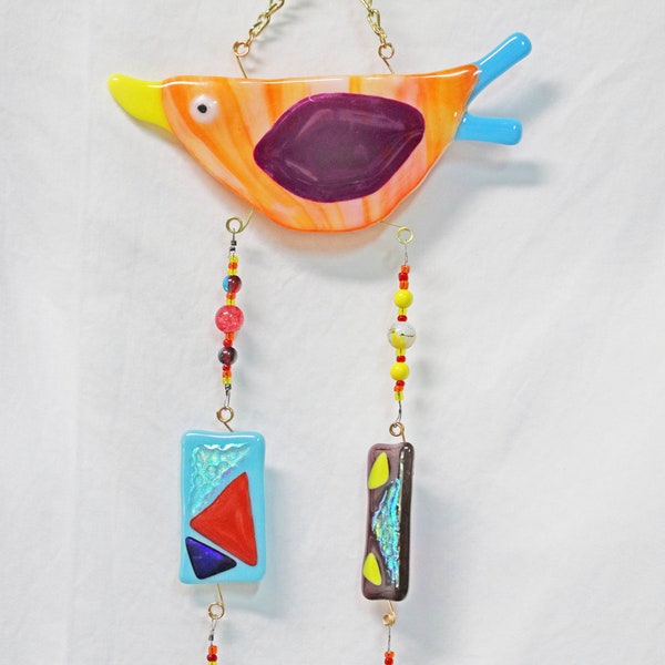 Fused Glass Wind Chimes - Etsy