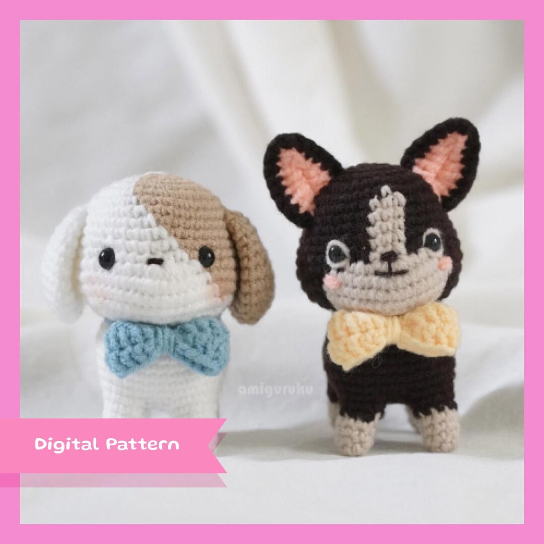 Crochet Pattern of Beagle and Terrier Puppy/ Dog Amigurumi (PDF) - Etsy