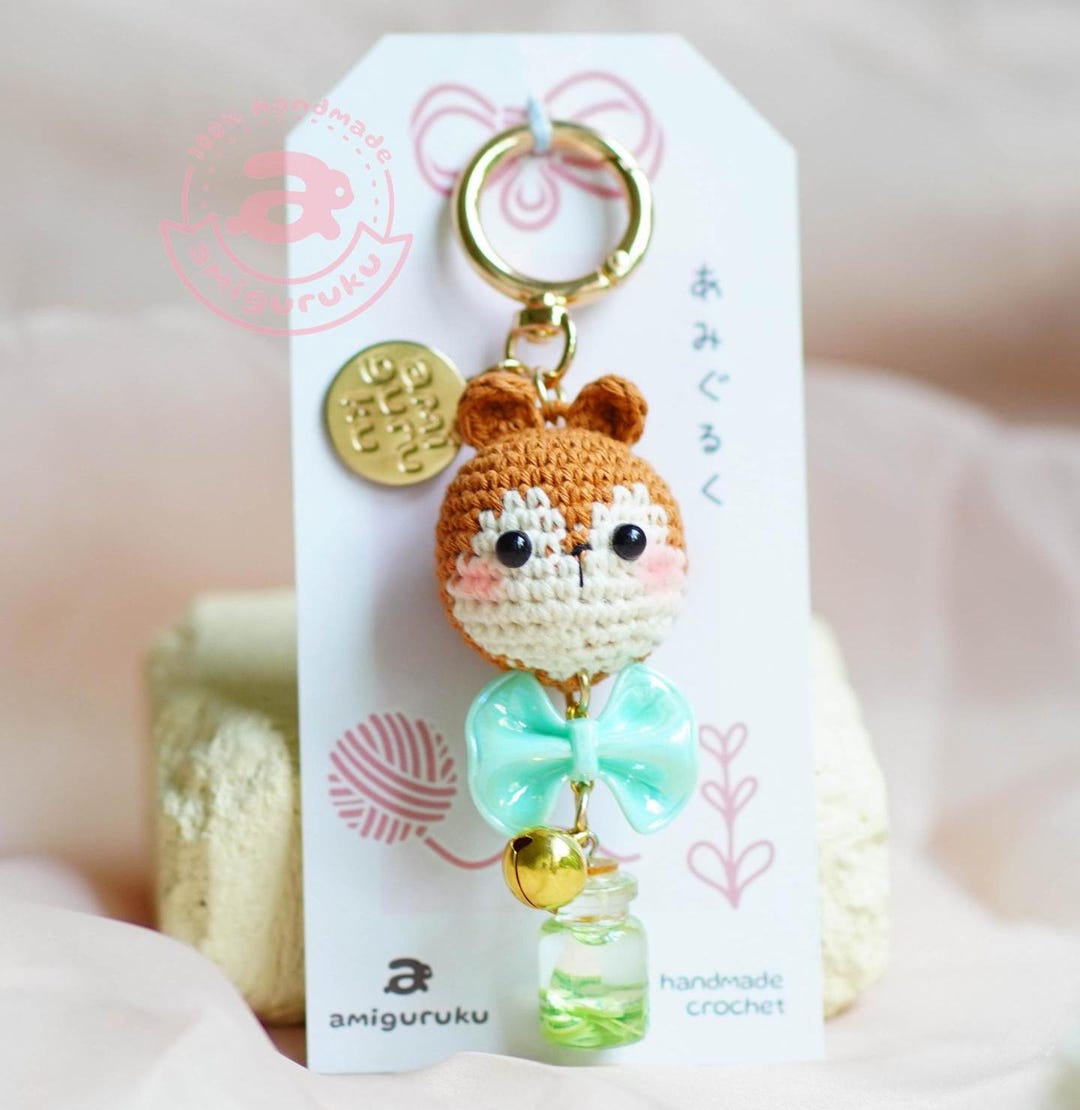 Amigurumi Crochet Keychain Squirrel (actual Keychains) - Etsy