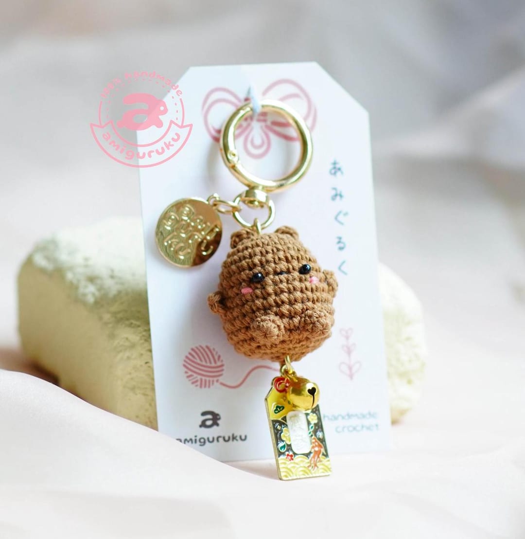 Amigurumi Crochet Keychain Cute Brown Bear (actual Keychains) - Etsy
