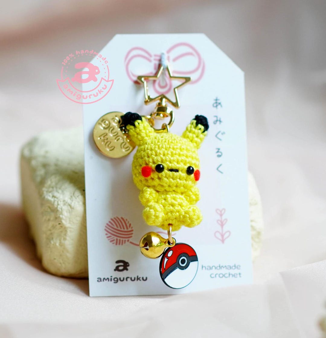 Amigurumi Crochet Keychain Pikachu (actual Keychains) - Etsy