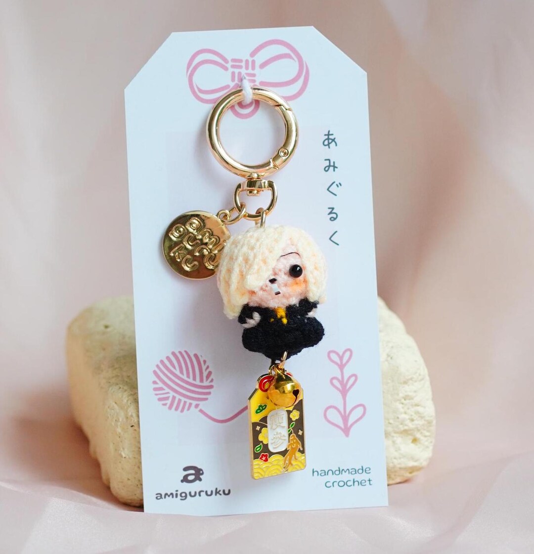 Mini Crochet Amigurumi Keychain Blond Chef (actual Keychain) - Etsy