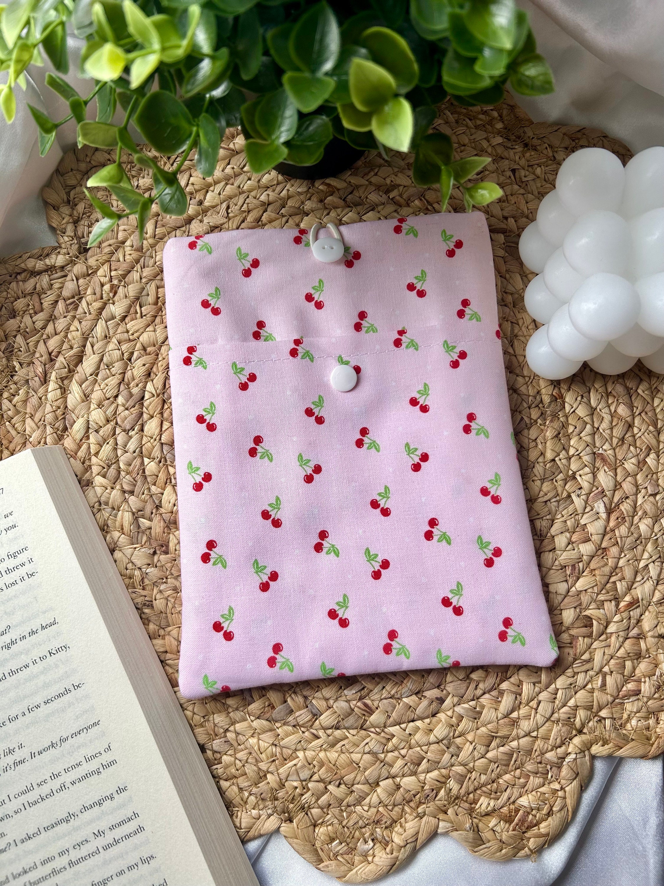 Sweet Cherry Book Sleeve Book Pouch Book Protector Kindle Pouch - Etsy
