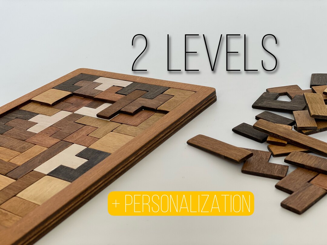 Stress Relief Wood Puzzle Tetris Tetris Wooden Games Brain - Etsy