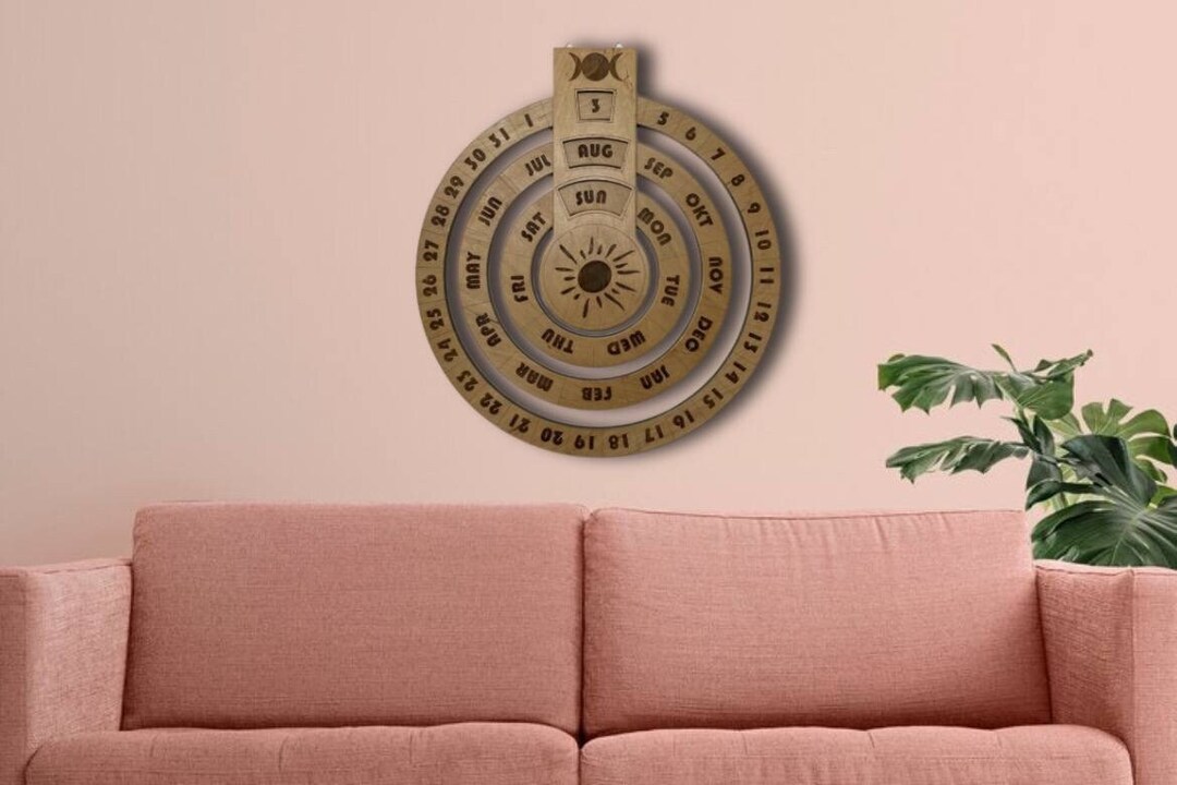2024 Wall Calendar: Personalized Perpetual Wooden Decor 5th - Etsy