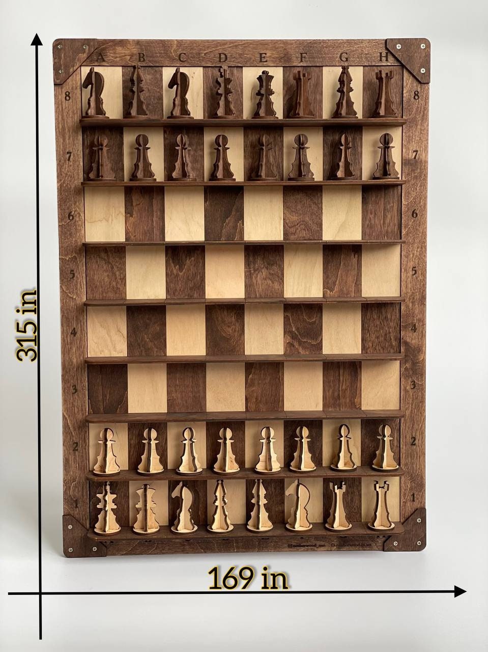 Vertical Chess Chess Set Chess Board Chess Chess Gift Chess - Etsy