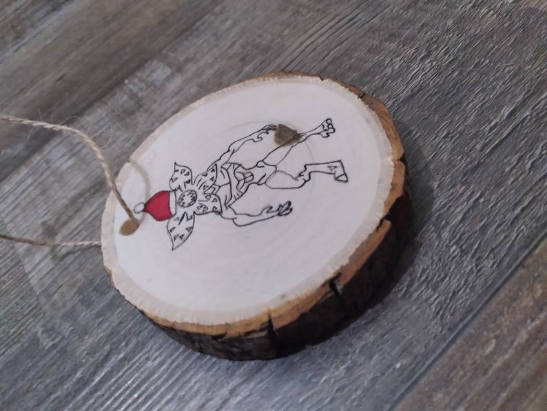 Demogorgon Santa Wood Slice Ornament, Stranger Things Inspired - Etsy