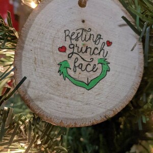 Resting Grinch Face Ornament, Grinch Ornament, the Grinch, Grinch Face ...