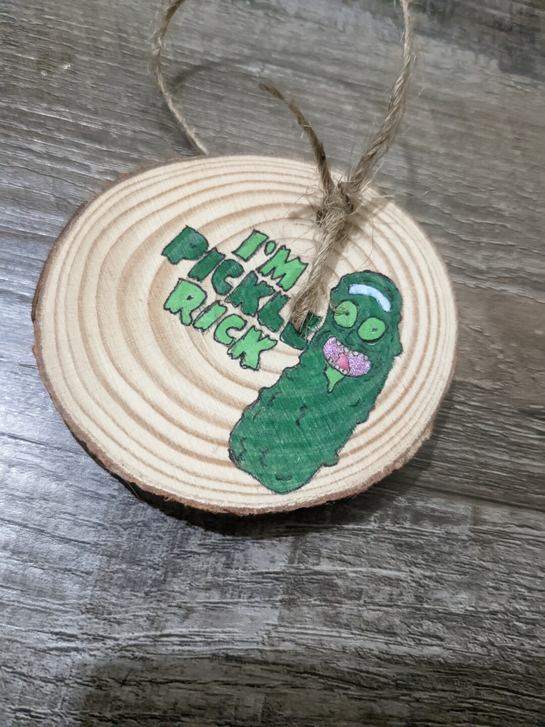 Pickle Rick Ornament, Pickle, Christmas Pickle, Rick and Morty Inspired ...