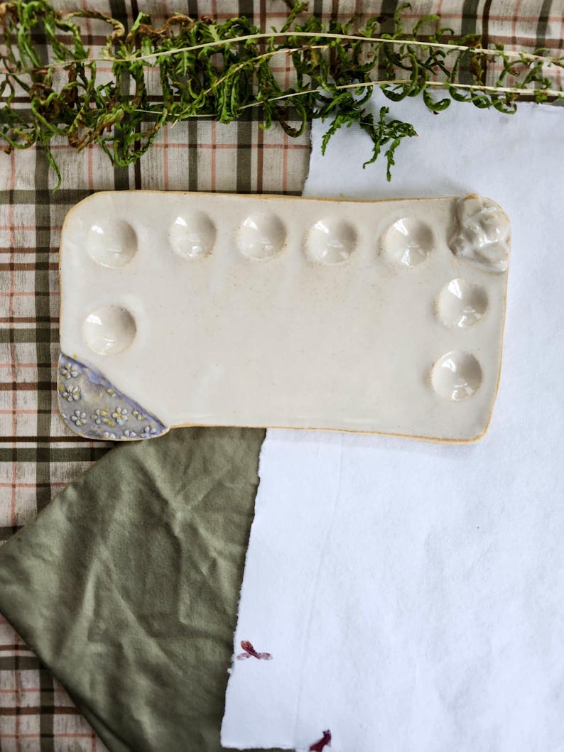 Ceramic Watercolor Palette, Rectangle Handmade Bee, and Honeycomb ...