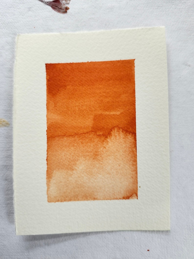 Handmade Tangelo Watercolor Paint: Granulating Orange, Half Pan - Etsy