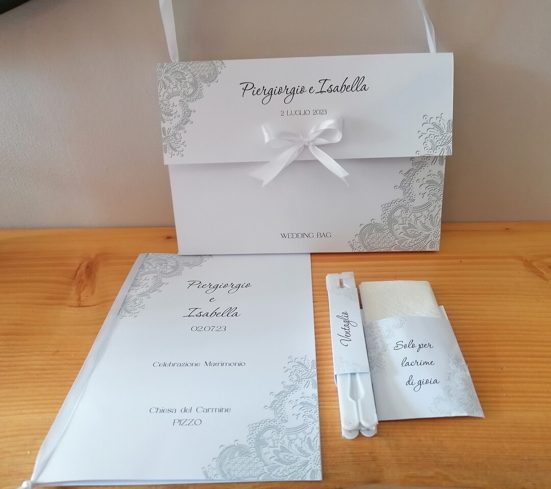 Wedding bag personalizzata wedding pochette wedding gifts - Etsy Italia