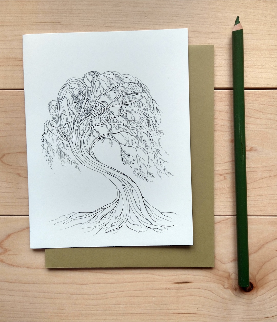 Willow Tree Card - Etsy