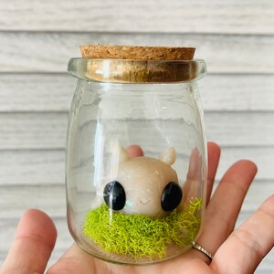 Mini Terrarium, Kawaii Gifts, Polymer Clay Sculpture, Cottagecore Decor ...
