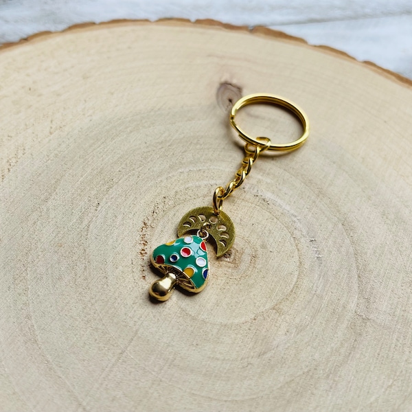 Mushroom Keychain - Etsy