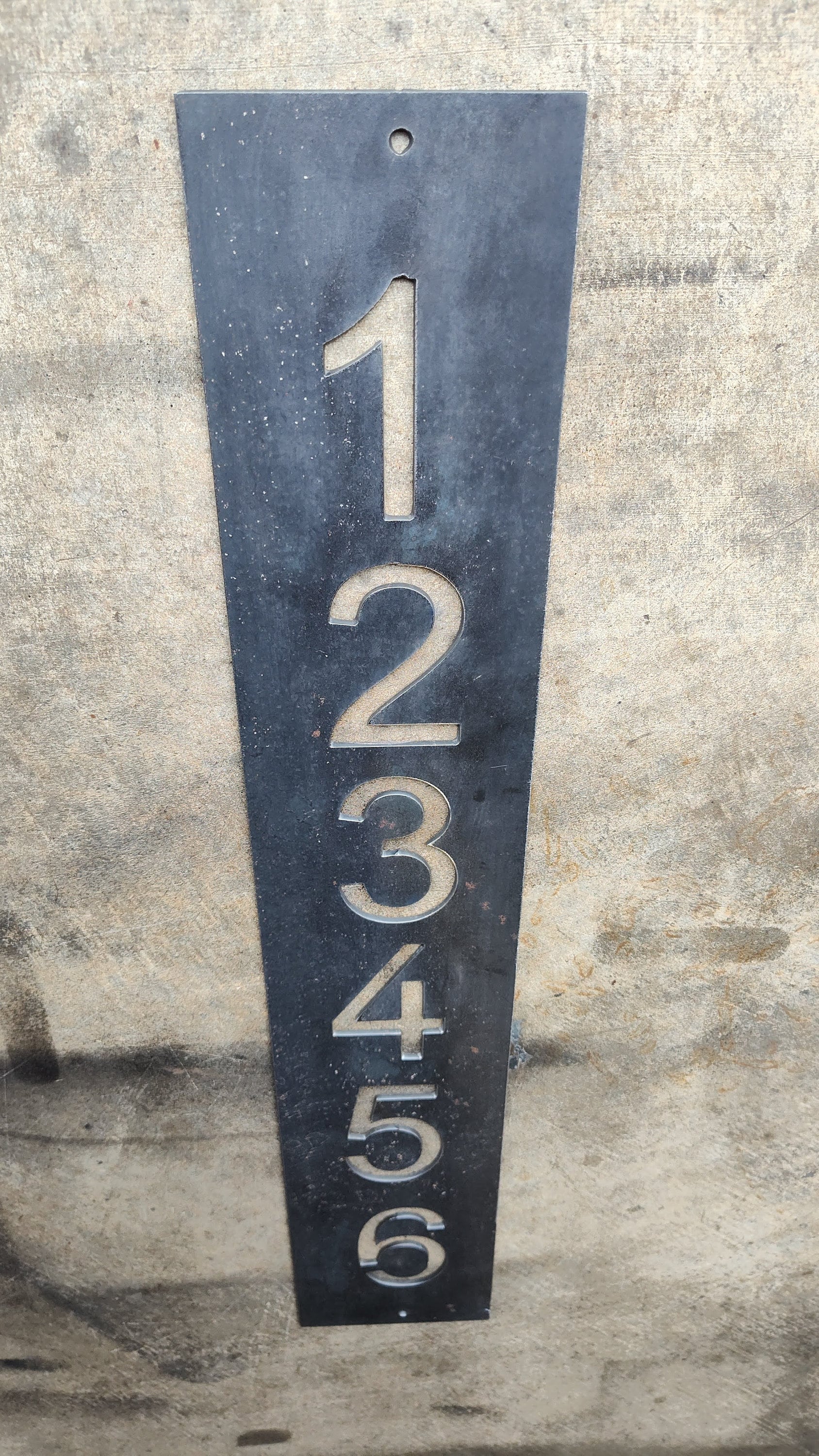 Address Sign, Vertical Metal Address Sign, House Numbers. - Etsy