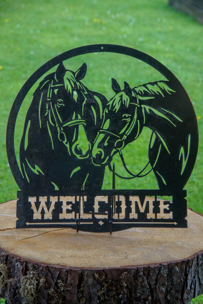 Horse Welcome Sign, Farm Welcome Sign, House Welcome Sign, Welcome Sign ...