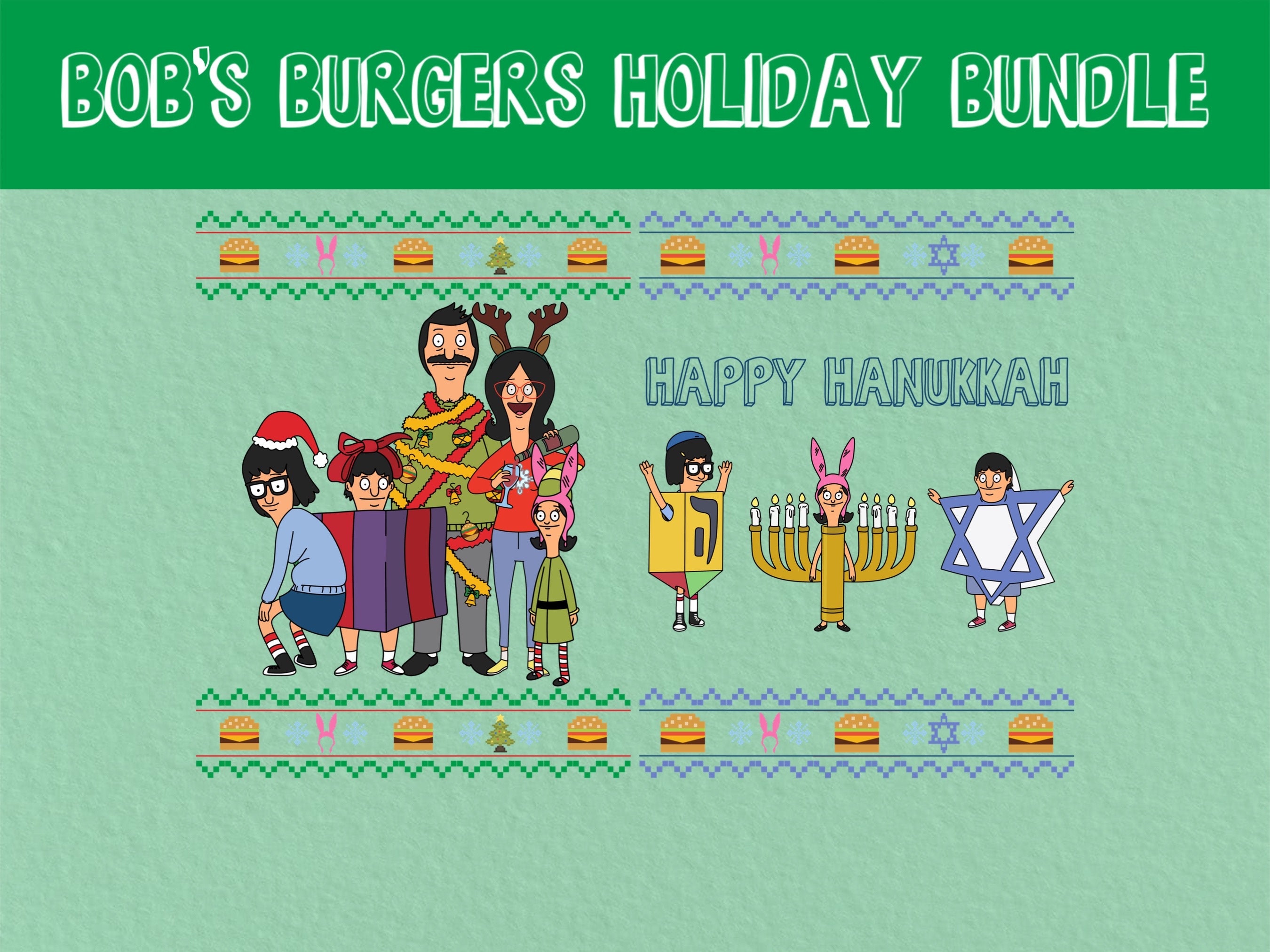 Bob’s Burgers Holiday PNG Bundle - Etsy