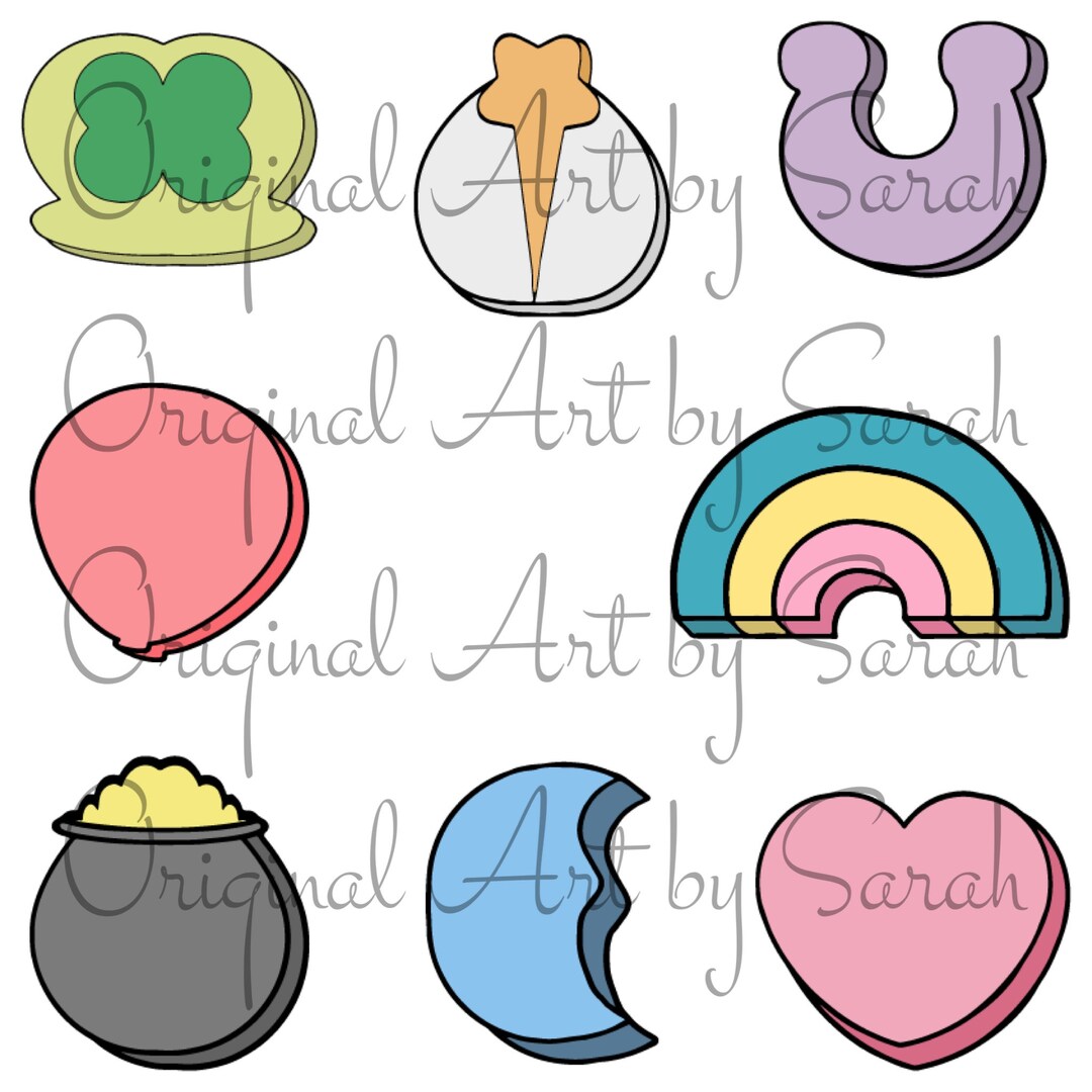 Lucky Charms Marshmallows SVG PNG Digital Download - Etsy