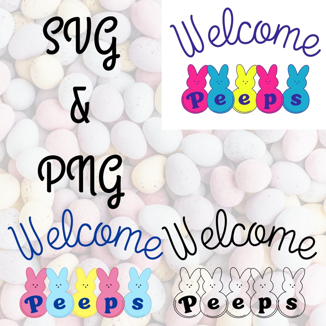 Peeps SVG PNG - Etsy