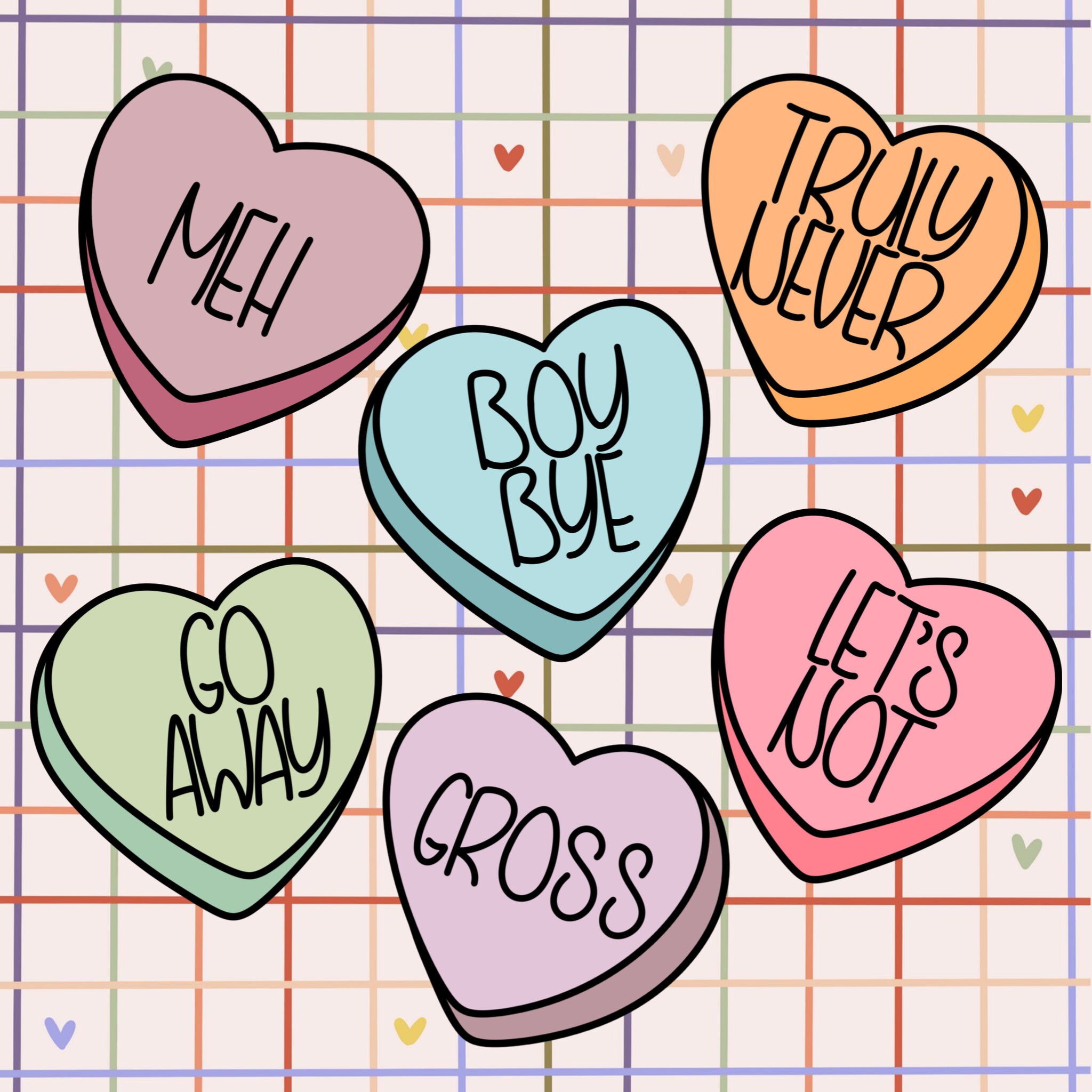 Antivalentines Day Conversion Hearts SVG PNG - Etsy