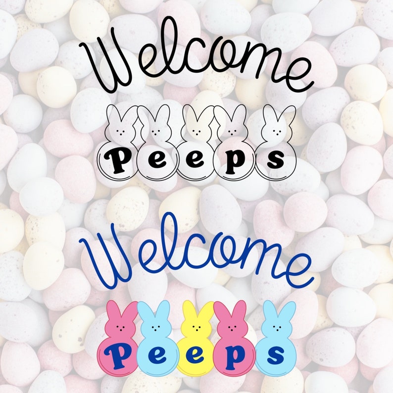 Peeps SVG PNG - Etsy
