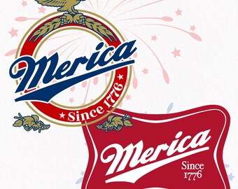 Merica Beer Png, Merica Beer American Flag 4th of July, Independence ...