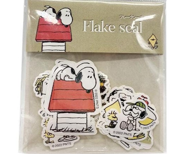 Snoopy| Peanuts| Family & Friends| Flake Seal| Sticker Set - Etsy