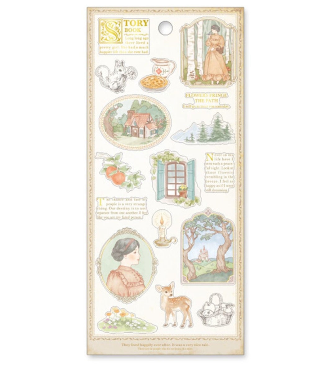 Japan| Mindwave| Calm Forest| Storybook Sticker| Gentle Texture| Washi ...