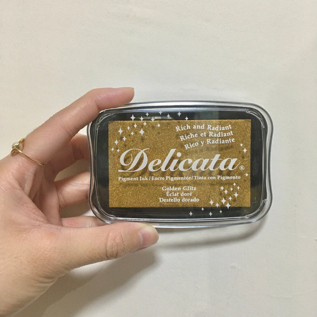 Glitter|gold|shimmer Stamp Ink Pad|radiant|shiny Metal|metallic| Japan ...