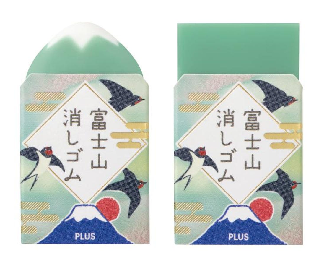 PLUS Mt. Fuji Eraser| Spring Weather| Green| Cherry Blossoms| Swallow ...